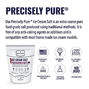 All-Natural Ice Cream Salt - Rock Salt for Ice Cream Maker, Universally Compatible with All Ice Cream Makers that Use Rock Salt - Exceptionally High Food-Grade Quality - 10 lbs. (2-Pack, 5 Lb. Bags)