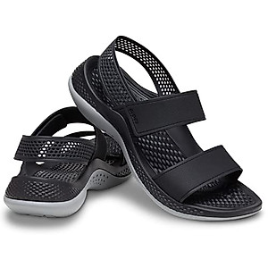 Crocs womens WomenÃ‚â€™s Literide 360 | for Women Sandal, Black/Light Grey, 5 US