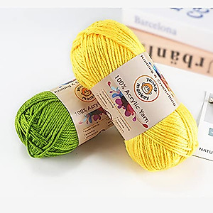 100% Acrylic Fancy Yarn 3-Pack by Yonkey Monkey Knitting Crochet DIY Art Craft (Chestnut 81)