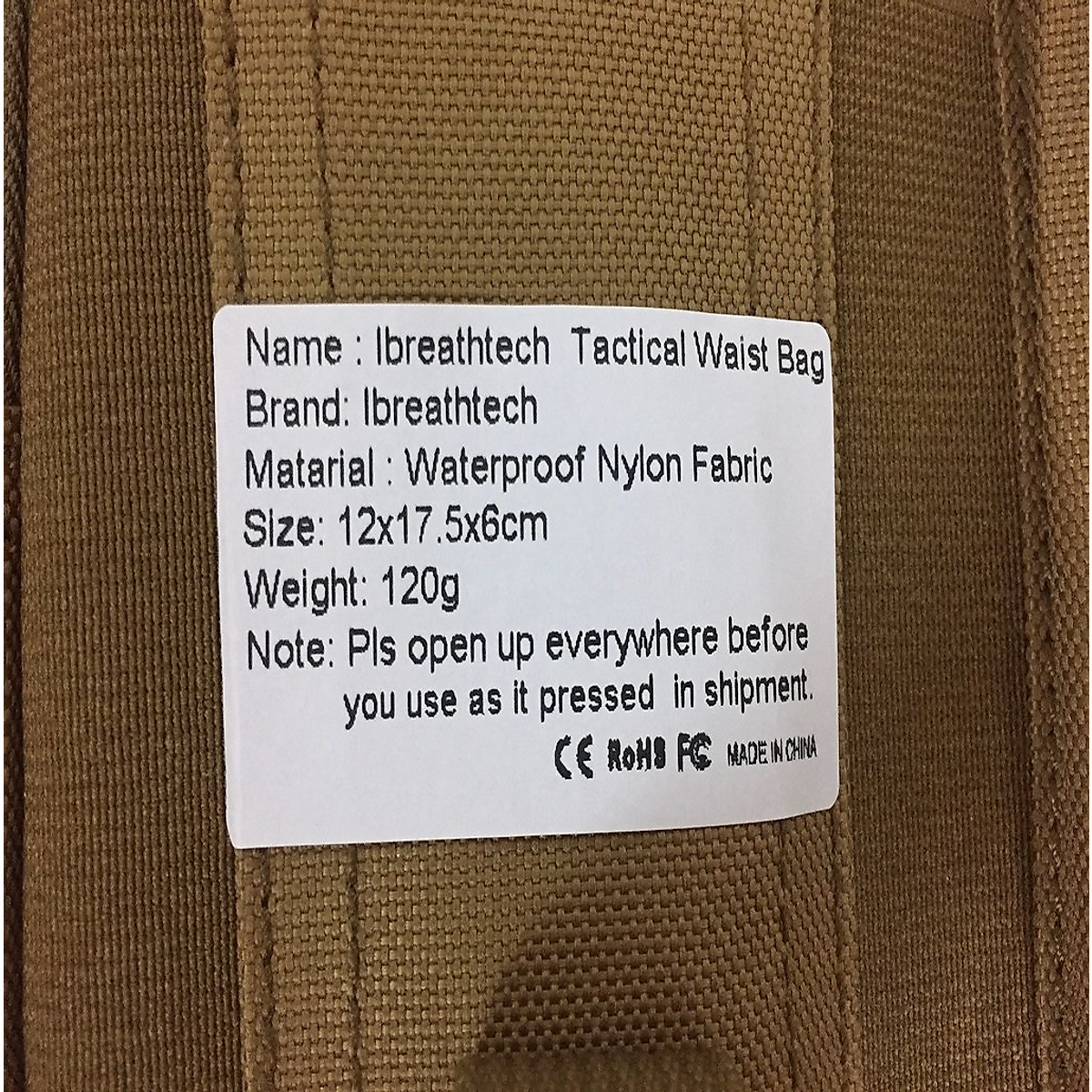 Multi-Purpose EDC Vape Pouch Bag, Vape Case,Tactical Bag Pouch, Military Nylon Utility Tactical Waist Pack Camping Hiking Pouch (Khaki)