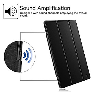 Fintie Slim Case for Amazon Fire HD 10 Tablet (Compatible with 7th and 9th Generations, 2017 and 2019 Releases) - Ultra Lightweight Protective Stand Cover with Auto Wake/Sleep, Black