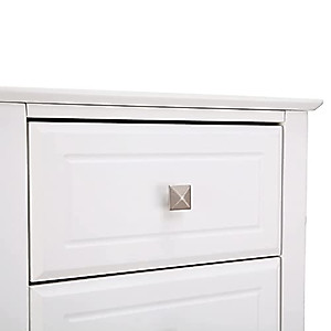 Bonnlo Upgraded White Night stands for Bedrooms Set of 2, Modern Nightstand with 3 Drawers, Wooden Bed Side Table/Night Stand for Small Spaces, College Dorm, Kids’ Room, Living Room, 16W x 16D x 24H