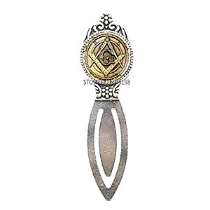 Freemasonry Masonic Bookmark,Masonic Faith Hope Bookmarker,Freemason Bookmark,Art Glass Dome Bookmarker,Bridesmaid Gift,N014