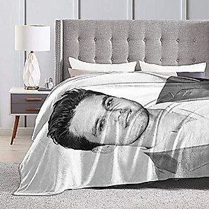 Sebastian Stan Ultra Soft Micro Fleece Blanket All Season Fuzzy Warm Throw Blanket for Sofa Chair Couch Bed