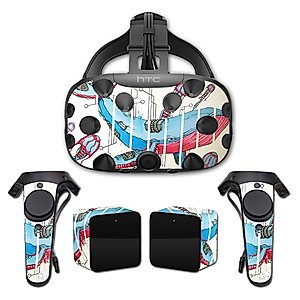 MightySkins Skin Compatible with HTC Vive Full Coverage - Robo Whale | Protective, Durable, and Unique Vinyl Decal wrap Cover | Easy to Apply, Remove, and Change Styles | Made in The USA