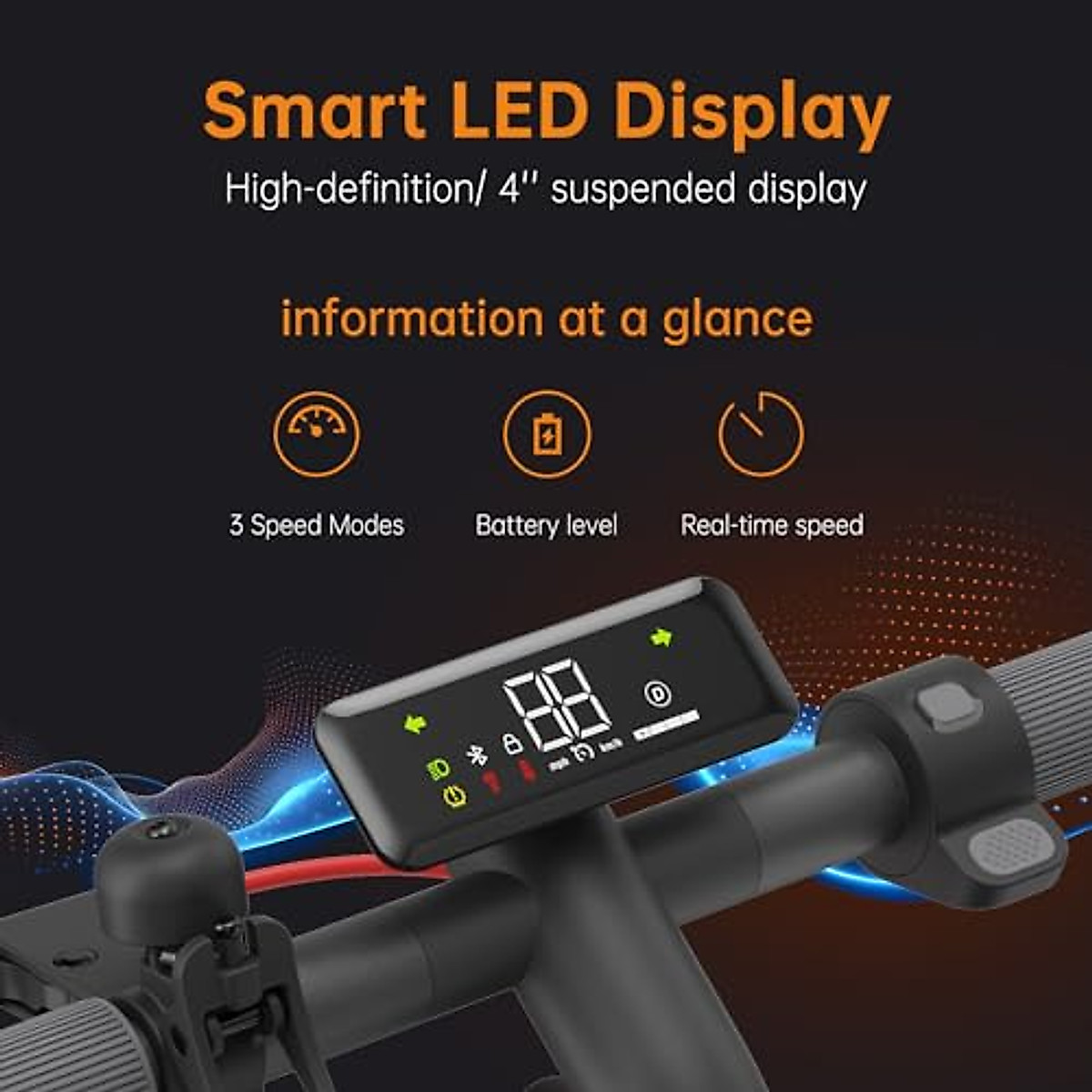 NAVEE Electric Scooter V40, 20 MPH Speed &25 Miles Range, 10" Pneumatic Tires, 700W Max Power, E-ABS and Rear Disk Brake, IP55 Waterproof, Foldable Electric Scooter for Adults, Teenager