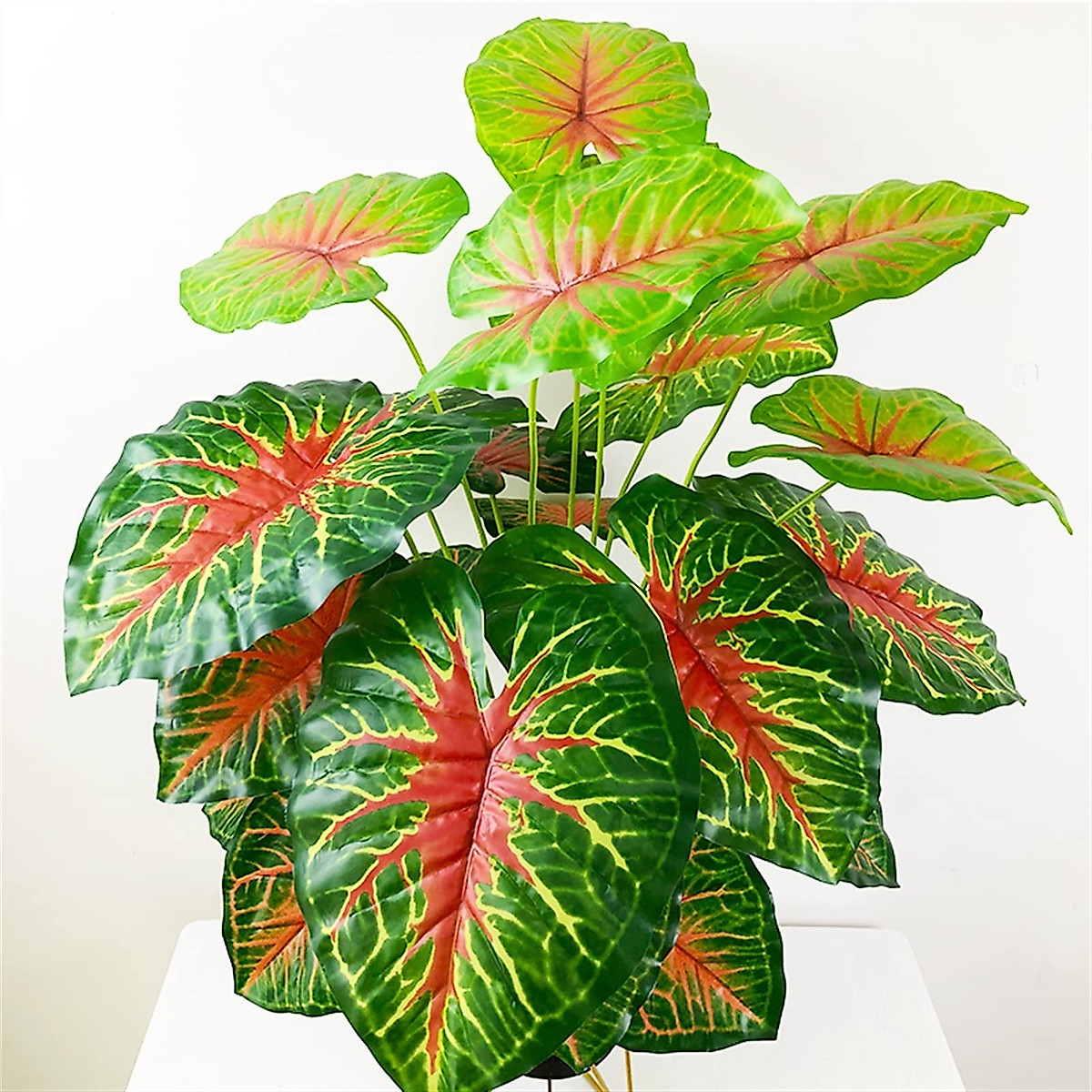 WANGNINGCHAO Garden Wedding Decorations 75 cm 24 Large Artificial Tropical Leaf Plastic Palm Tree, Suitable for Home Office Decoration Versatile, Practical, Fashionable, high-end