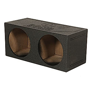 Q Power QBomb QBOMB12S Dual 12" Sealed Port Subwoofer Sub Box w/Bedliner Spray