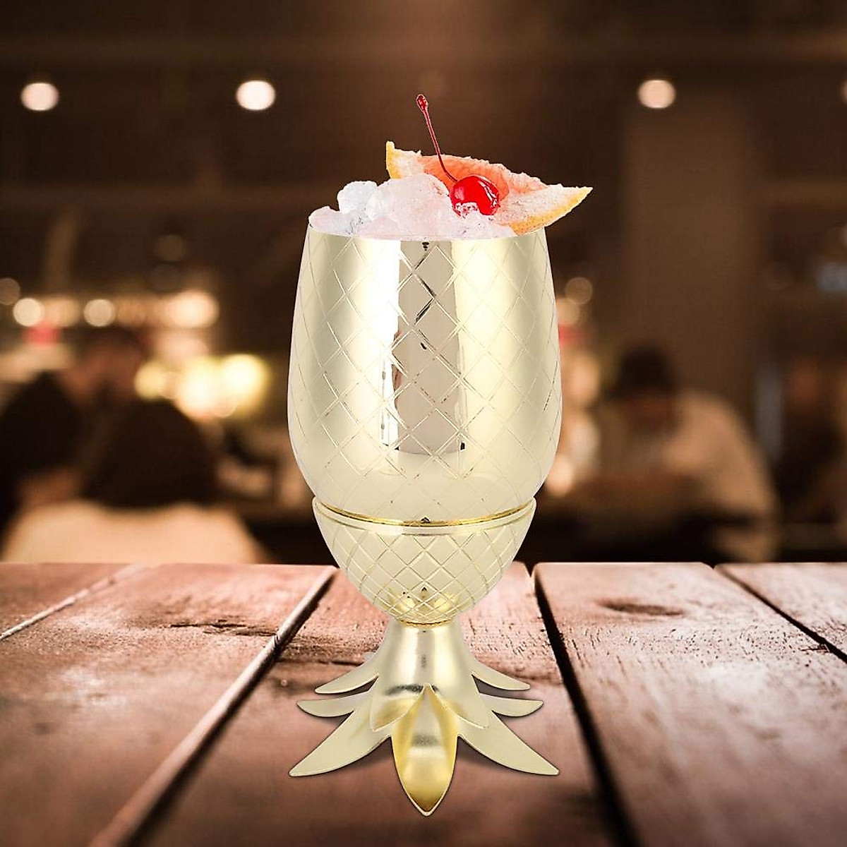 Pineapple Cocktail Shaker, Stainless Steel Cocktail Shaker Mixer Drink Barware Making Drinking Container Tool Bartender Utensil