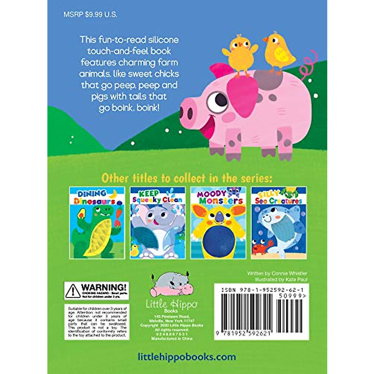 Funny Farm Animals - Silicone Touch and Feel Board Book - Sensory Board Book