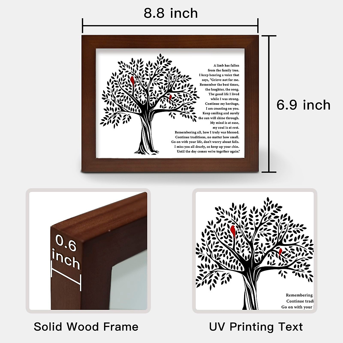 Sympathy Gift in Heaven LED Memorial Shadow Boxes, Memorial Gifts for Loss of Loved One, Bereavement Gifts Condolences Gifts for Loss of Mother Father Cousin Grandparents Friend