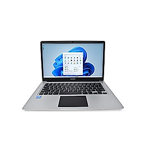 Fusion5 14.1" T90 N4 Intel Quad Core Windows 11 Home Laptop (Intel Celeron, N4120 Quad Core, 64Gb eMMC, 4GB RAM, Windows 11, DualBand WiFi, Webcam, 2X USB 3.0, Mini HDMI)