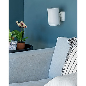 Sanus Speaker Wall Mount for Sonos Era 100™ - Swivel & Tilt Speaker Mount with Easy 15-Minute Install - Single White Sonos Speaker Mount