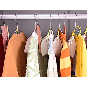 Wahdawn Natural Aromatic Cedar Blocks for Clothes Storage (30 Cedar Rings 5 Sachets, Cedarwood)