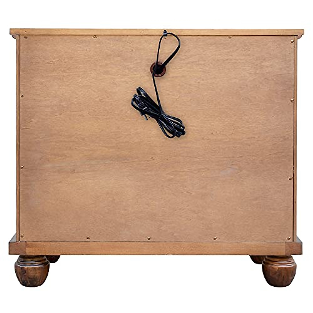 Sunset Trading Bahama Shutter Wood Nightstand, Tropical Walnut