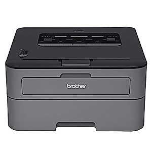 Brother L-2300D Series Compact Monochrome Laser Printer I Auto 2-Sided Printing I Up to 26 Pages/min I Up to 250-sheet/tray I Up to 2400 x 600 dpi I 27ppm + Printer Cable