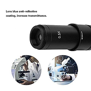 C Mount Adapter Microscope Adapter 0.5× C Mount Lens Adapter Set 23.2mm/30mm /30.5mm Ports for CCD Camera and Digital Eyepiece