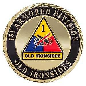 United States Army 1st Armored Division Old Ironsides Challenge Coin