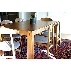 Posh Pollen Furniture, Bethley Solid Wood Dining Table, Brown