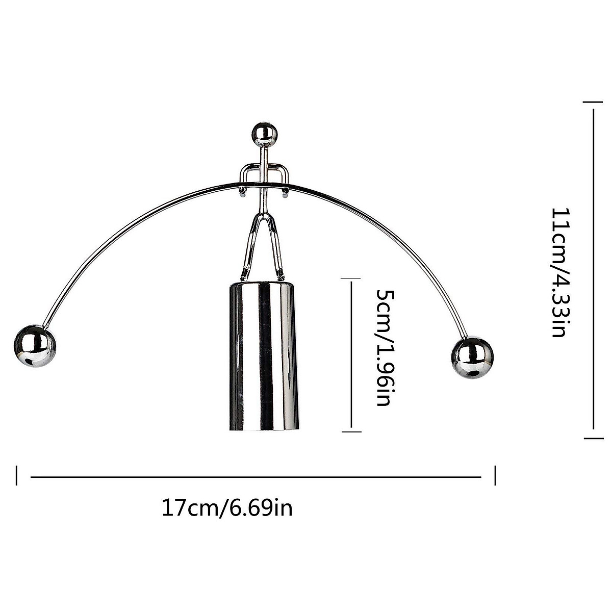 Sunnytech Mini Steel Balance Toy Weightlifter Kinetic Art Balance Toy Balancing Decompressive Science Psychology Home Offic Decor Desk Decor Toy WJ064