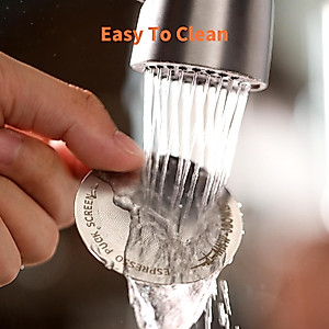 MHW-3BOMBER 58.5mm Espresso Puck Screen with Round Hole Espresso Filter 0.8mm Thickness Stainless Steel Coffee Reusable Filter for Bottomless Portafilter Filter Basket FG5590