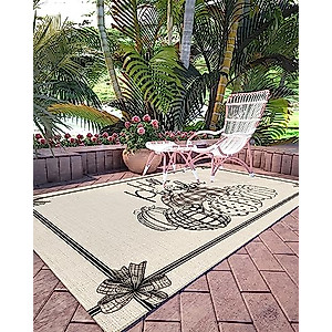 Thanksgiving Fall Large Rectangular Area Rugs 5' x 7' Living Room, Boho Polka Dot Pumpkin Black Gingham Durable Non Slip Rug Carpet Floor Mat for Bedroom Bedside Outdoor
