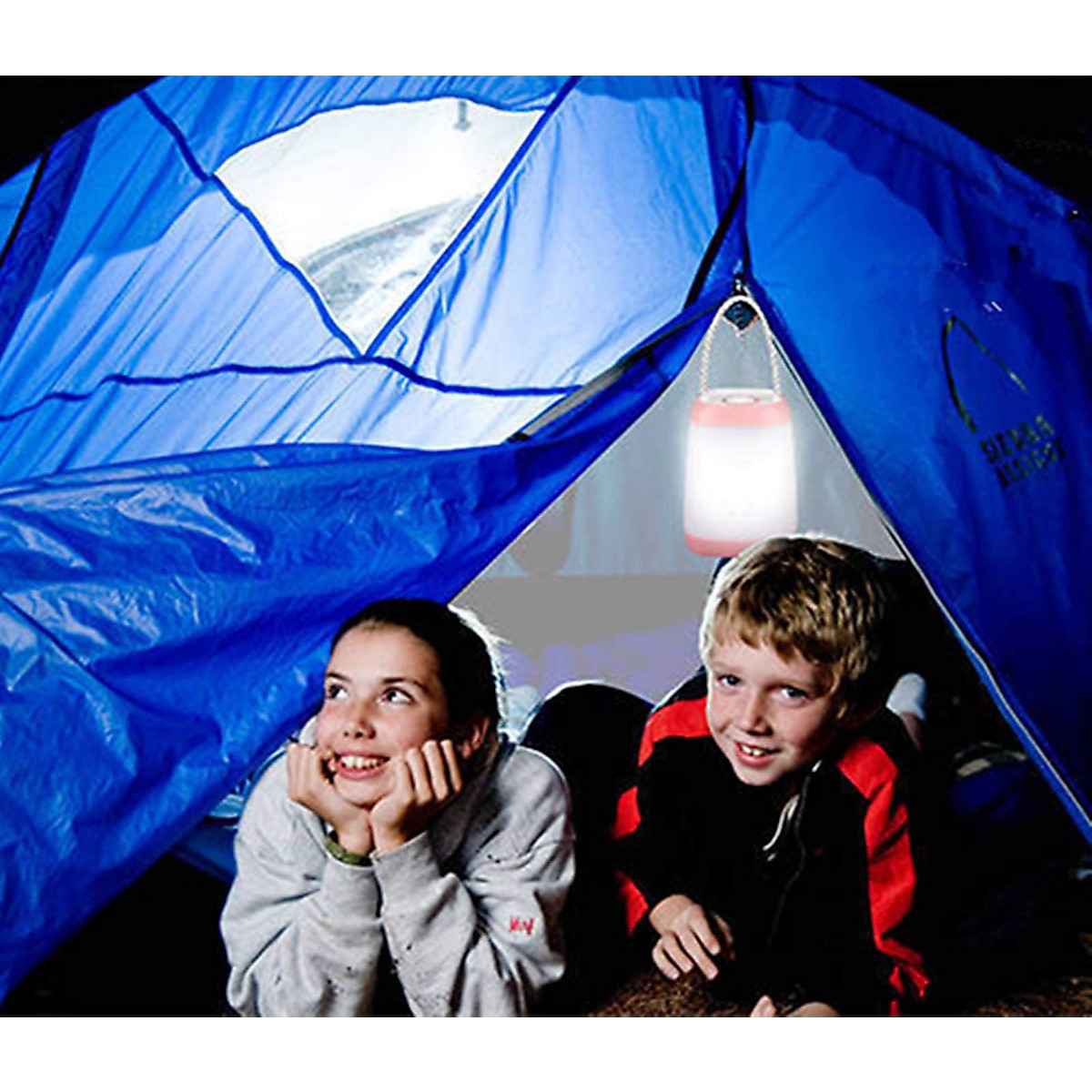 Hathdia Night Light for Kids, USB Rechargeable Nursery Lamp Portable Camping Lantern with 3 Light Modes for Camping,Emergency,Bedroom,Indoor and Outdoor(Pink, 1 Pack)