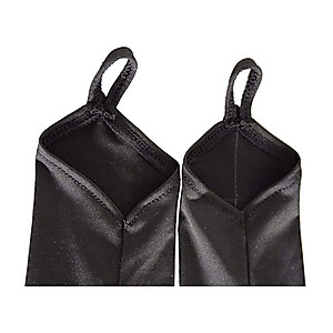 Shinningstar Girls' Boys' Adults' Stretchy Fingerless Over Elbow Cosplay Catsuit Opera Long Gloves (black)