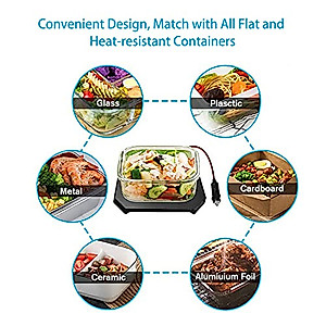 Food Warming Tote, Control Temperature Portable Portable Mini Oven Oxford Cloth Heat Preservation for Home (Black)