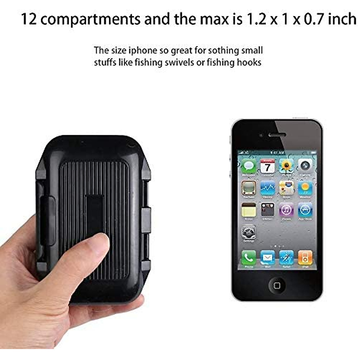 Guyuyii Portable Small Tackle Box - Compact, Durable, and Water-Resistant Organizer for Fishing Gear and Accessories