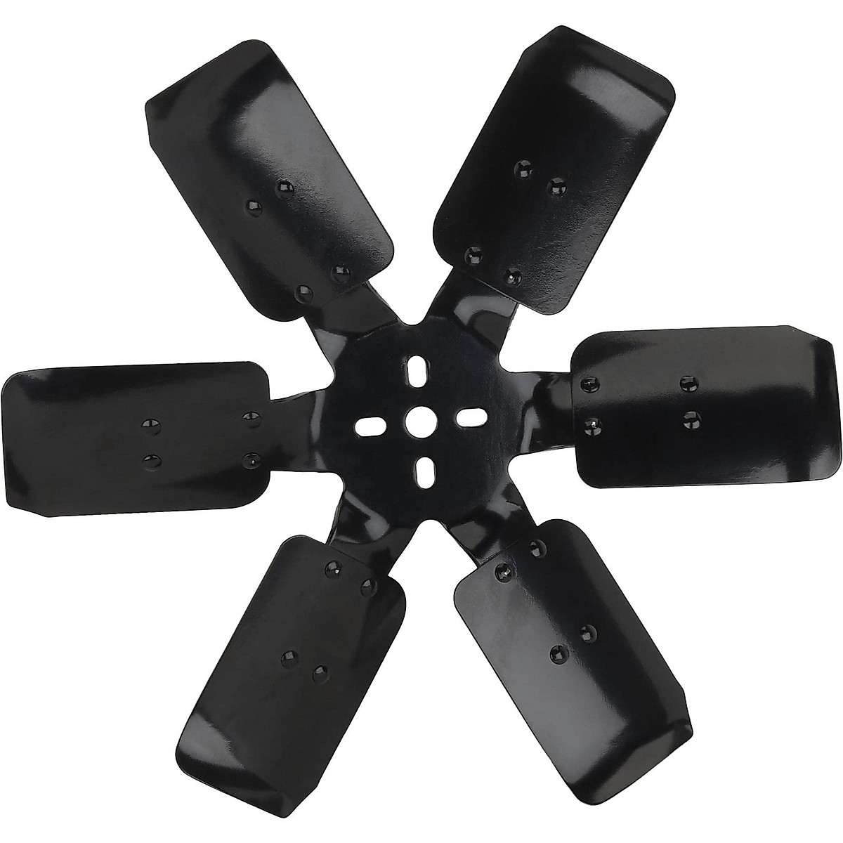 Speedway Motors Steel Cooling Fan, 15 Inch - Non-Flex Blades for Optimal Cooling - Ideal for Race Applications - Fits Most V8 Water Pumps - Sold Individually