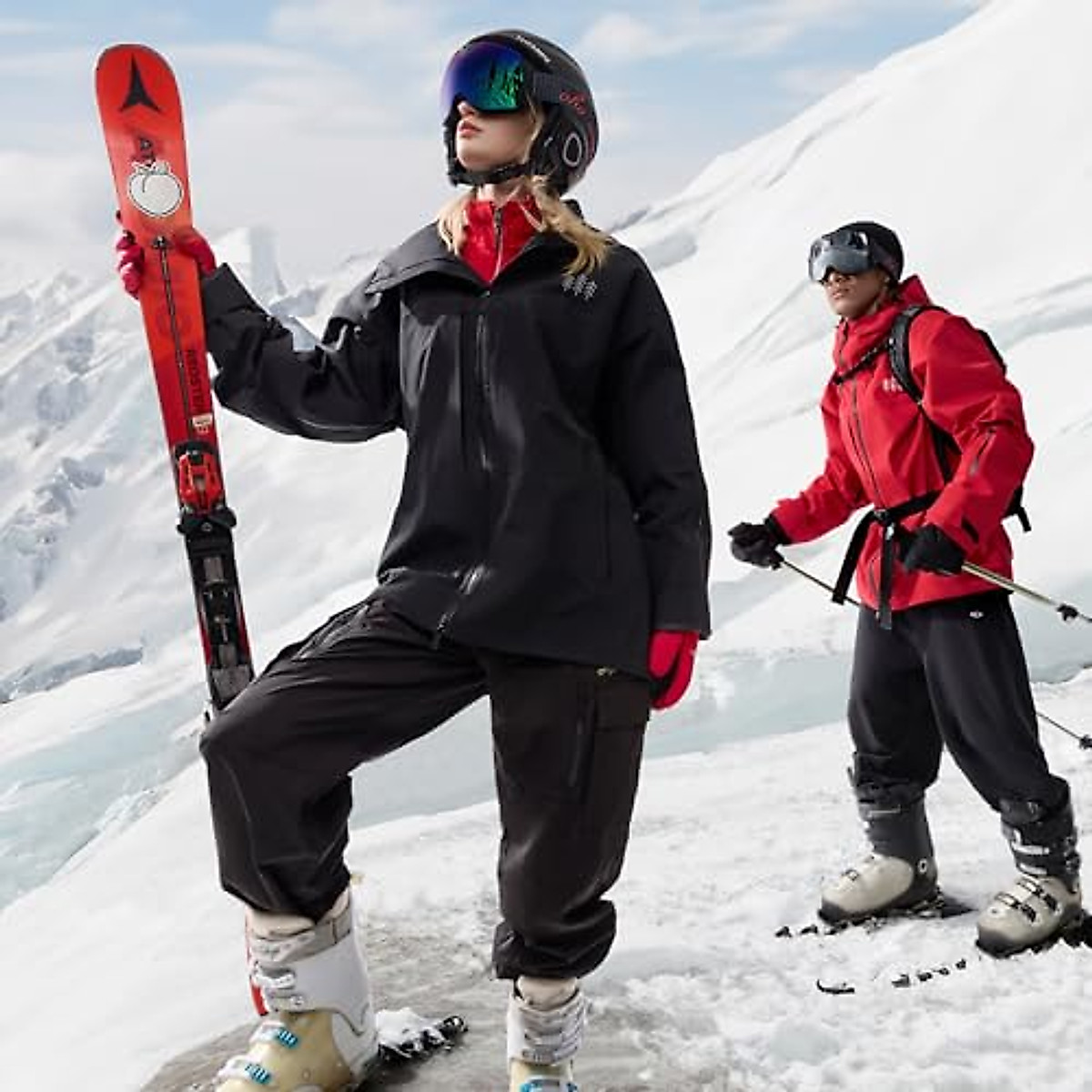 OhO Smart Ski Goggles, 4K Camera Snowboard Goggles with Adjusted View of Camera Recroding,UV Protection, Anti Fog (Men/Women)