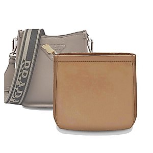 Lckaey Silk Purse Organizer for Mini One Shoulder Crossbody Nylon Inside Bag2067coffee
