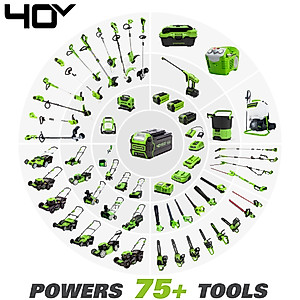 Greenworks 40V 8 inch Cordless Pole Saw Battery and Charger Not Included, PS40B00