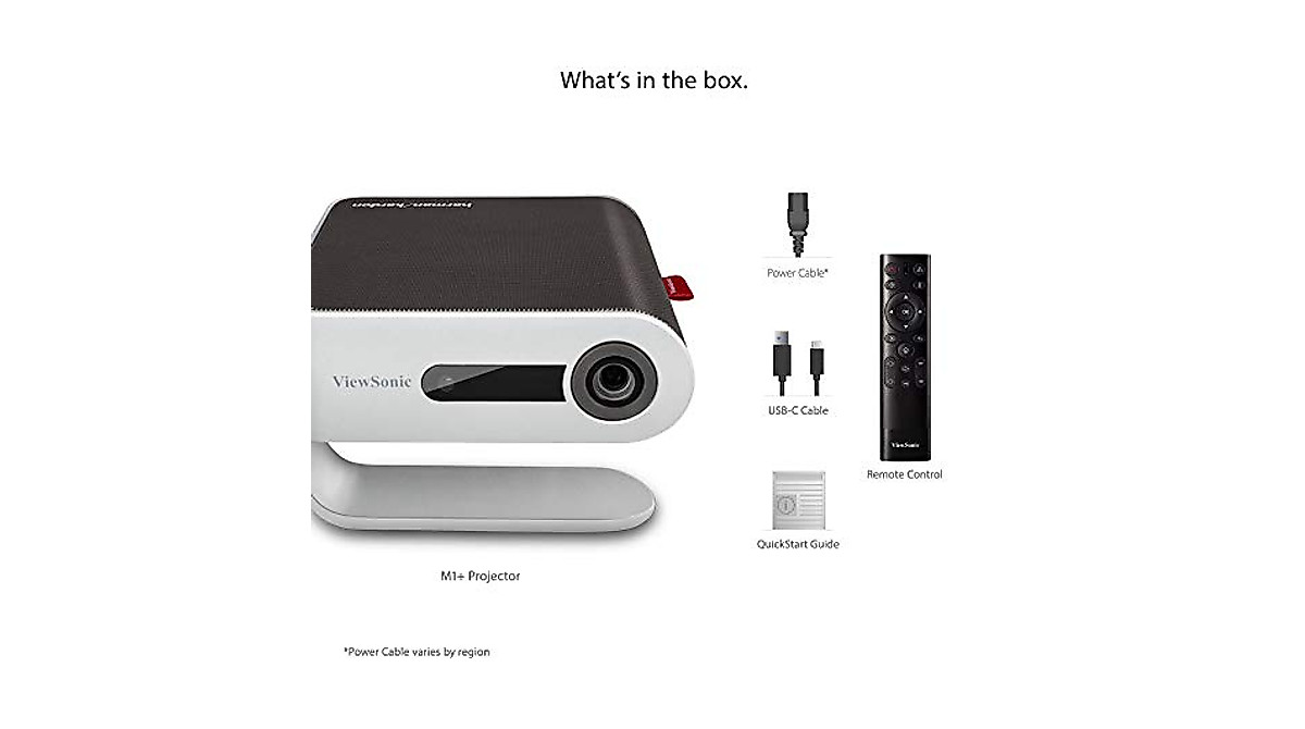 ViewSonic M1+ Portable LED Projector with Harman Kardon Speakers