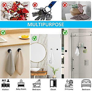 Kirposh Luxe Hold No-Drill Hooks, 2024 New Waterproof Suction Cup Hooks, Stainless Steel Suction Cup Hooks for Bathroom, Mounting on Glass Shower Doors, Mirrors(Gold,2)