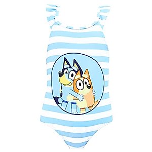 Bluey Girls Swimming Costume | Bingo Swimsuit | Blue | 8 | Kids Swimwear | Official Merchandise
