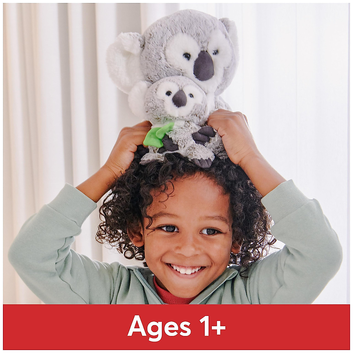 GUND Zozo The Koala Bear with Joey Plush, Stuffed Animal for Ages 1 and Up, Gray/White, 10”