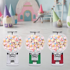 MhdunueSK Big Bubble Gumball Machine,Vending Machines for Business,Machine Capacity 500 Pieces 1.26inch Ball or Candy,for Selling Small Capsule Toys Candy (LM-202B White)