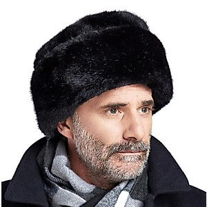 Men Trapper Hat Winter Hat Faux Fur Ushanka Hats Ear Flap Hunting Hat Windproof Ski Snow Caps Earflaps Russian Hats Thermal Dad Hats Balaclavas Cycling Warm Earmuff Beanie Hat