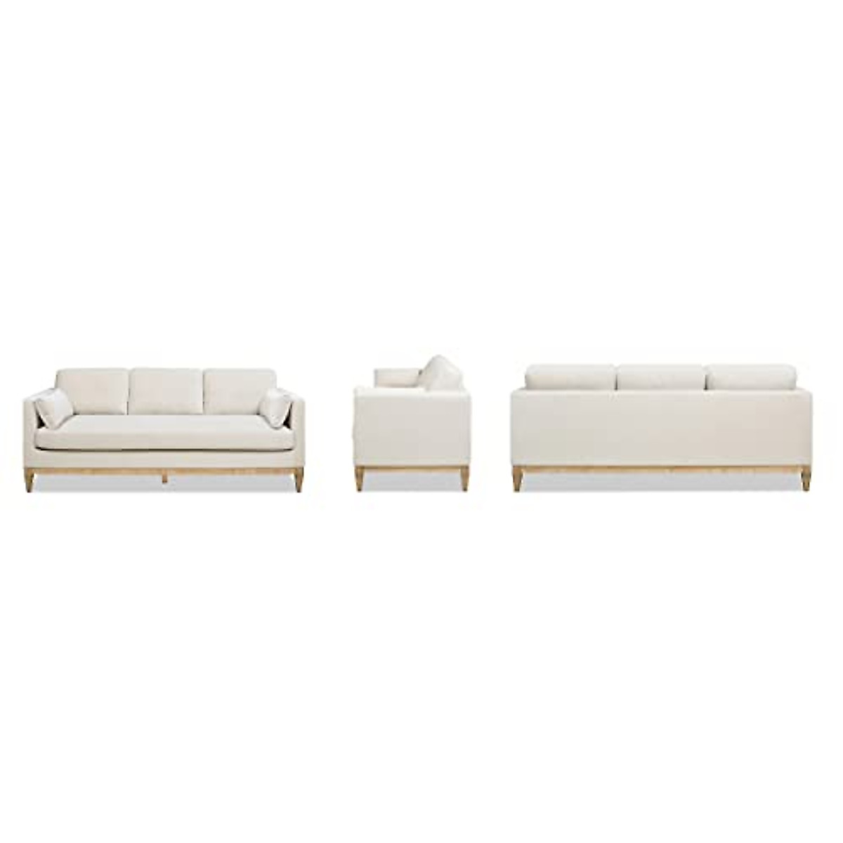 Jennifer Taylor Home Knox Sofas, French Beige Performance Velvet