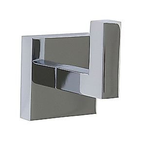 Gedy A026-13 Elba Modern Square Wall Mounted Bathroom Hook, Chrome