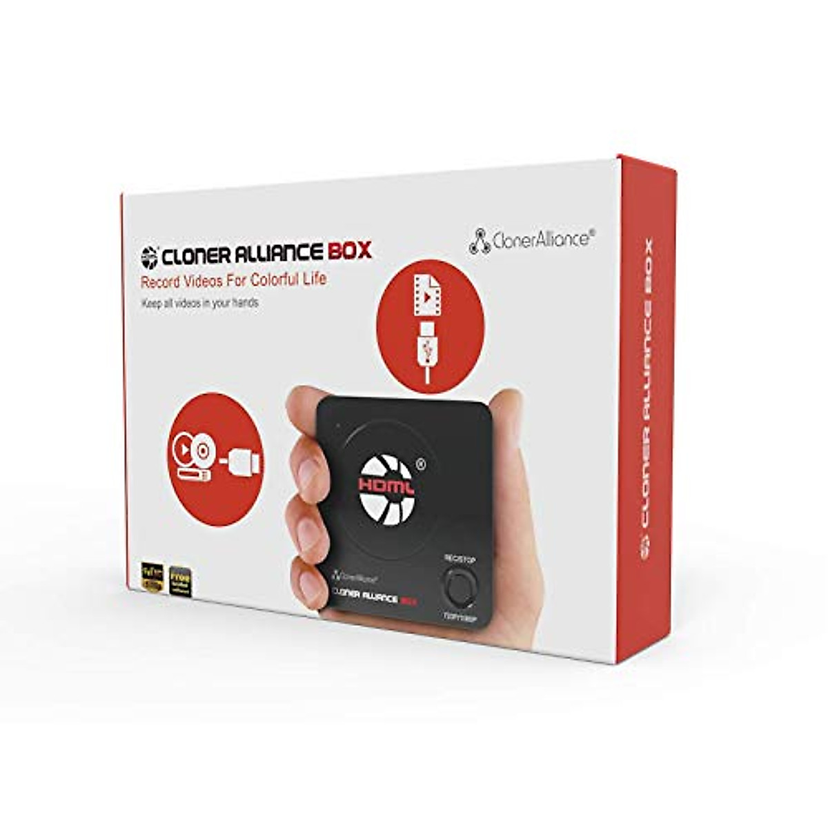 HDML-Cloner Box, Standalone Mini 1080p Gaming and Video Capture Box. Lag-Free Video Pass-Through. No PC Required.