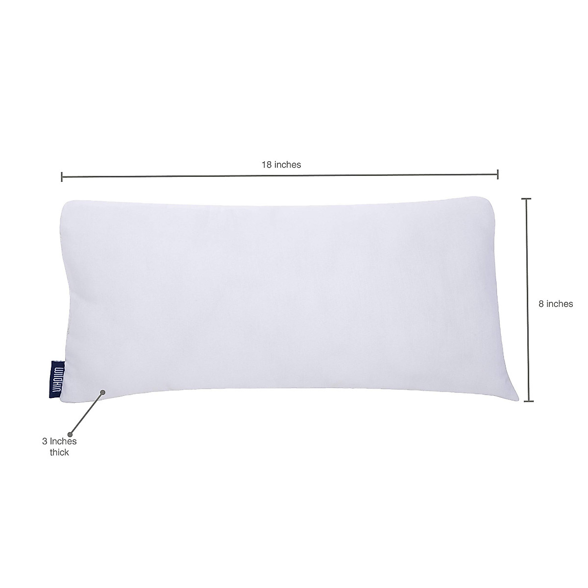 Wildkin Kids Nap Mat Pillow for Boys and Girls, Perfect Removable Replacement Pillow, Sized to Fit in Our Microfiber, Cotton & Original Nap Mats, Super Soft Cotton Blend Fill, BPA-free (White)