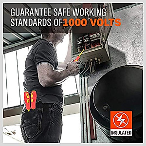 HORUSDY 8-Piece 1000v Insulated Screwdriver Set, Magnetic Tip Electrician screwdriver Set