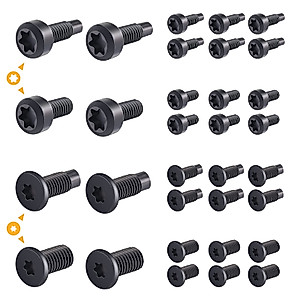 32 Pieces Ring Doorbell Screws Replacement Black Video Ring Doorbell Security Screw Accessories Compatible with Video Doorbell, Video Doorbell 2 and Pro