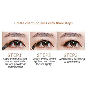 4d Silk Fiber Lash Mascara, SENANA MARINA Eyeliner & Mascara Set - Black Liquid Eyeliner Pencil/Waterproof Mascara - Sky High Mascara Black Volume and Length Lengthening No Clumping