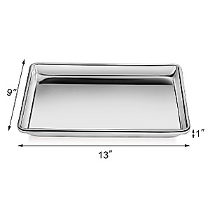 New Star Foodservice | Commercial-Grade Bun/Sheet Pan 18-Guage (9 x 13 x 1 inch (Quarter Size))