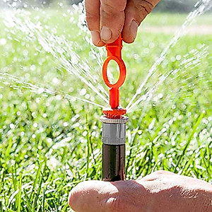 2 Pack Hunter MP Rotator Adjustment Tool MPTOOL, Orange Sprinkler Adjustment Tool, Hunter MPTool Sprinkler Tool Pack of 2 Adjustment Wrench for all MP Rotator Nozzles with Included LED Keychain Light