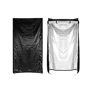 Qwork Storage Shelving Unit Cover, Wire Rack Cover for Shelf 36X14X72in, 210D Oxford Cloth, to Keep Rack Clean, for Your Home, Office, Storage and Garage, Black Cover Only